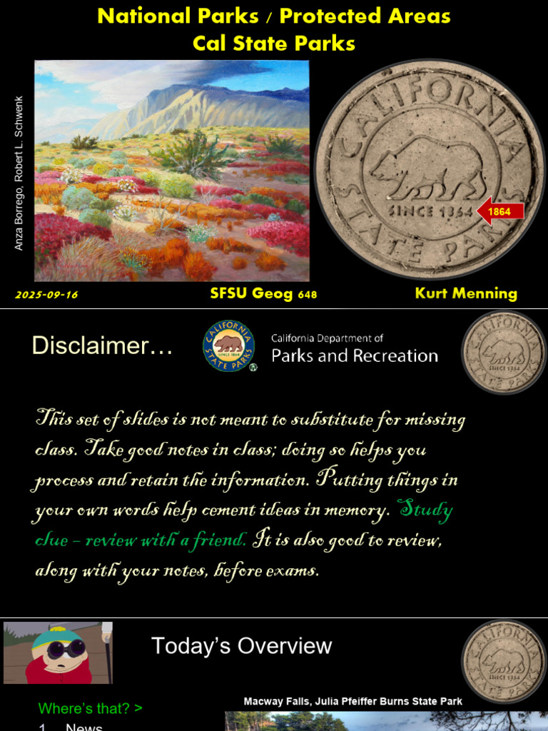 2025-09-16 Local - California State Parks -Sv | PDF | Earth Sciences ...