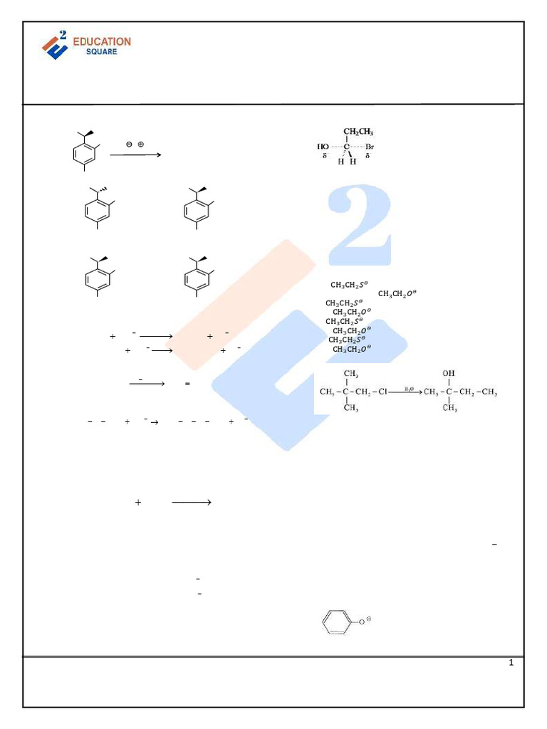 GOC-II Substitution Reaction Overview | PDF | Chemical Reactions ...