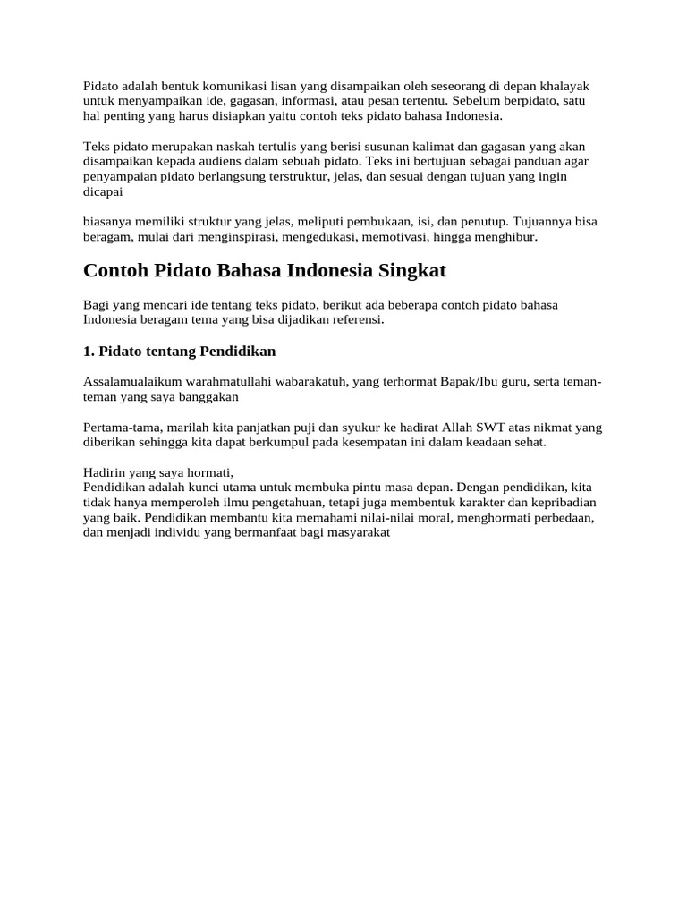Pidato | PDF