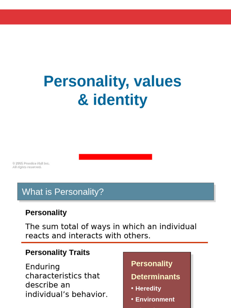 MO L1 Personality Values Identity ULAB | PDF | Extraversion And ...