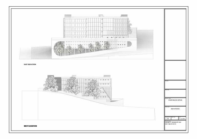 Corporate Office Elevations Details | PDF