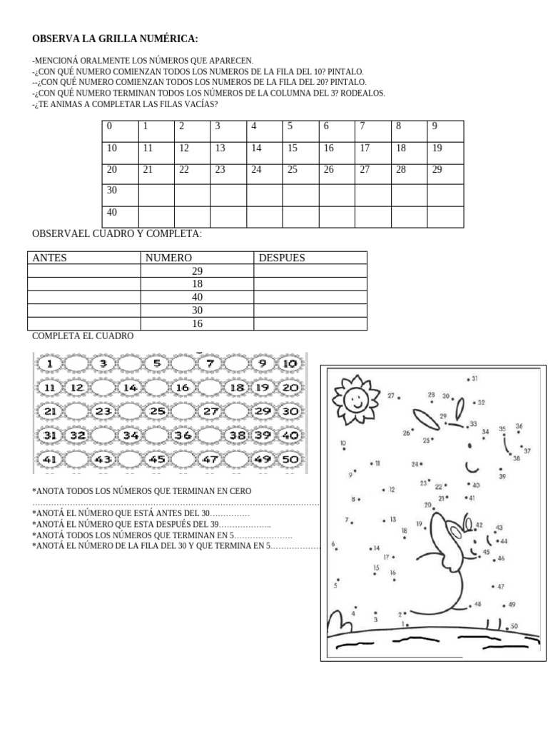 Actividades de Números para Niños | PDF