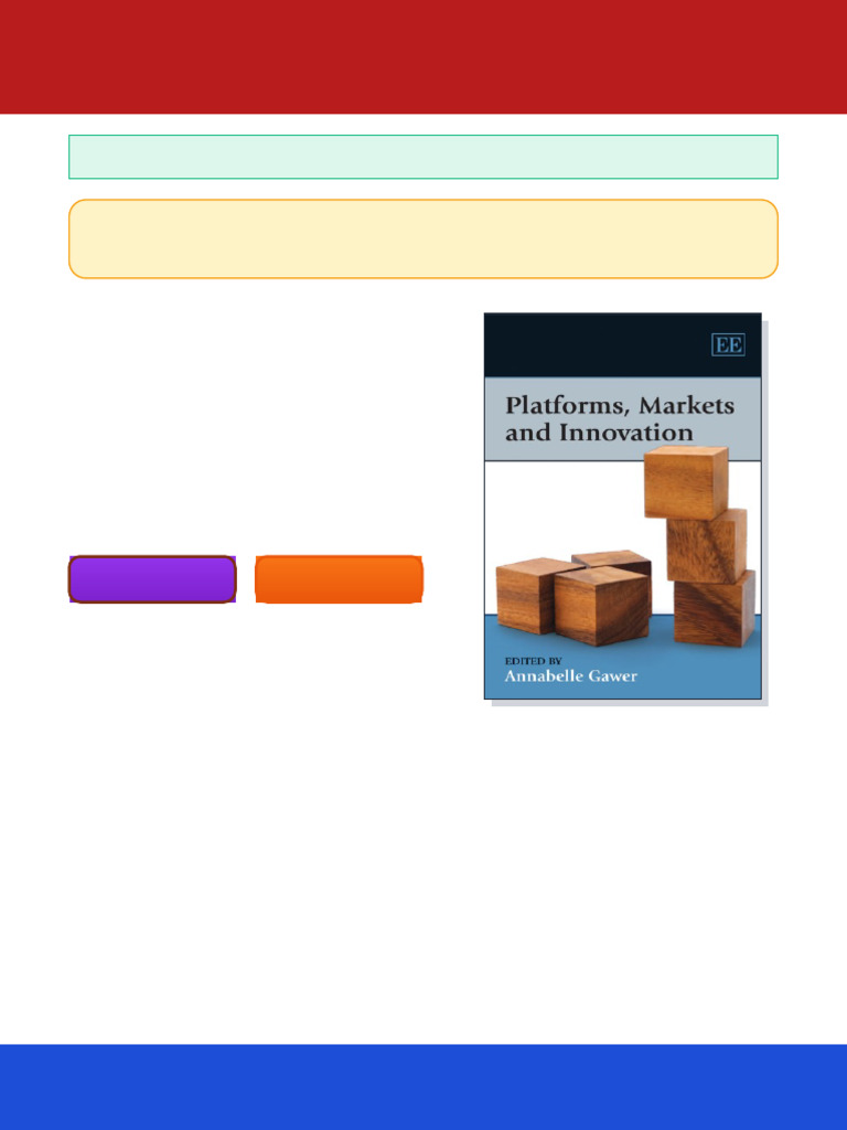 Platforms Markets and Innovation Annabelle Gawer ebook text version ...