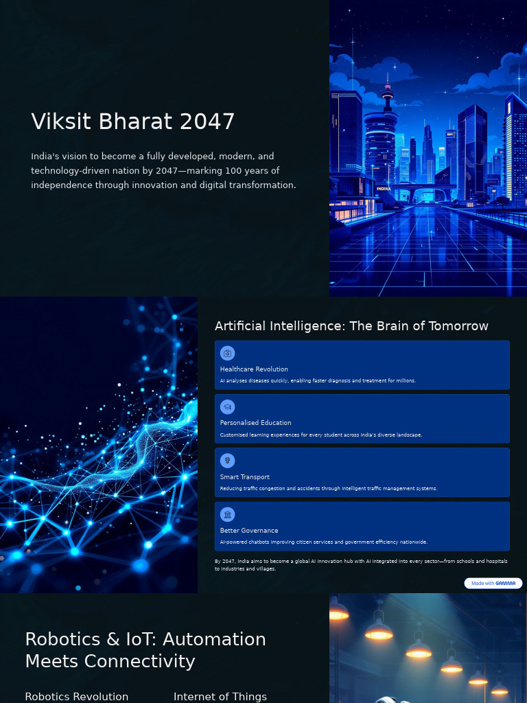 Viksit Bharat 2047: India's Tech Vision | PDF | Electric Vehicle ...