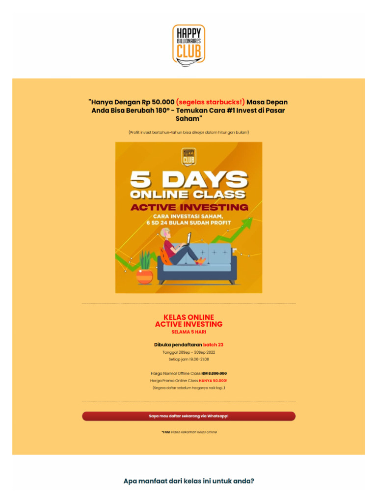 Contoh Sales Page | PDF