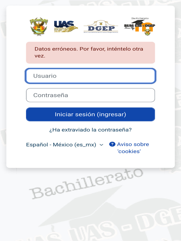 Ingresar al sitio Moodle Unidad Académica Preparatoria La Cruz | PDF