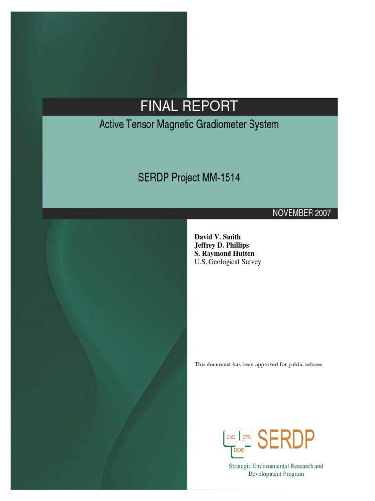 Active Tensor Magnetic Gradiometer Report | PDF | Magnetometer ...