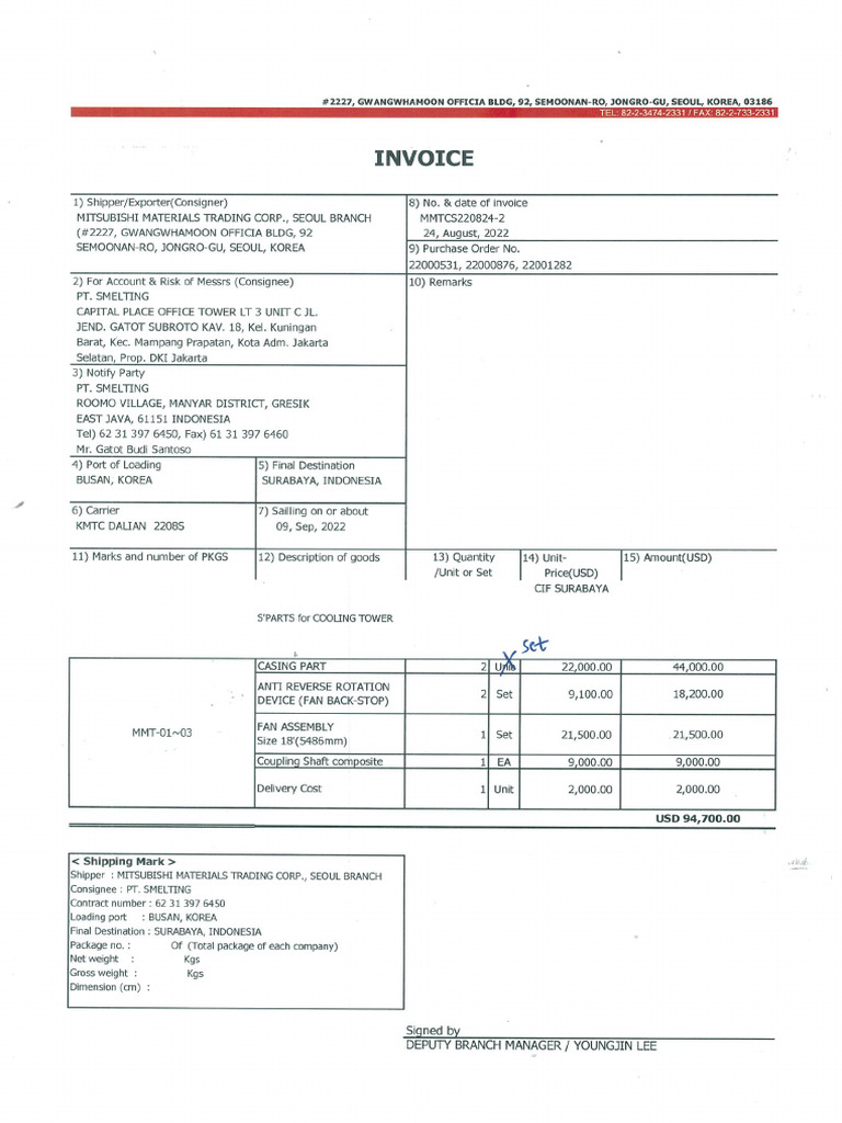 Contoh Inv | PDF