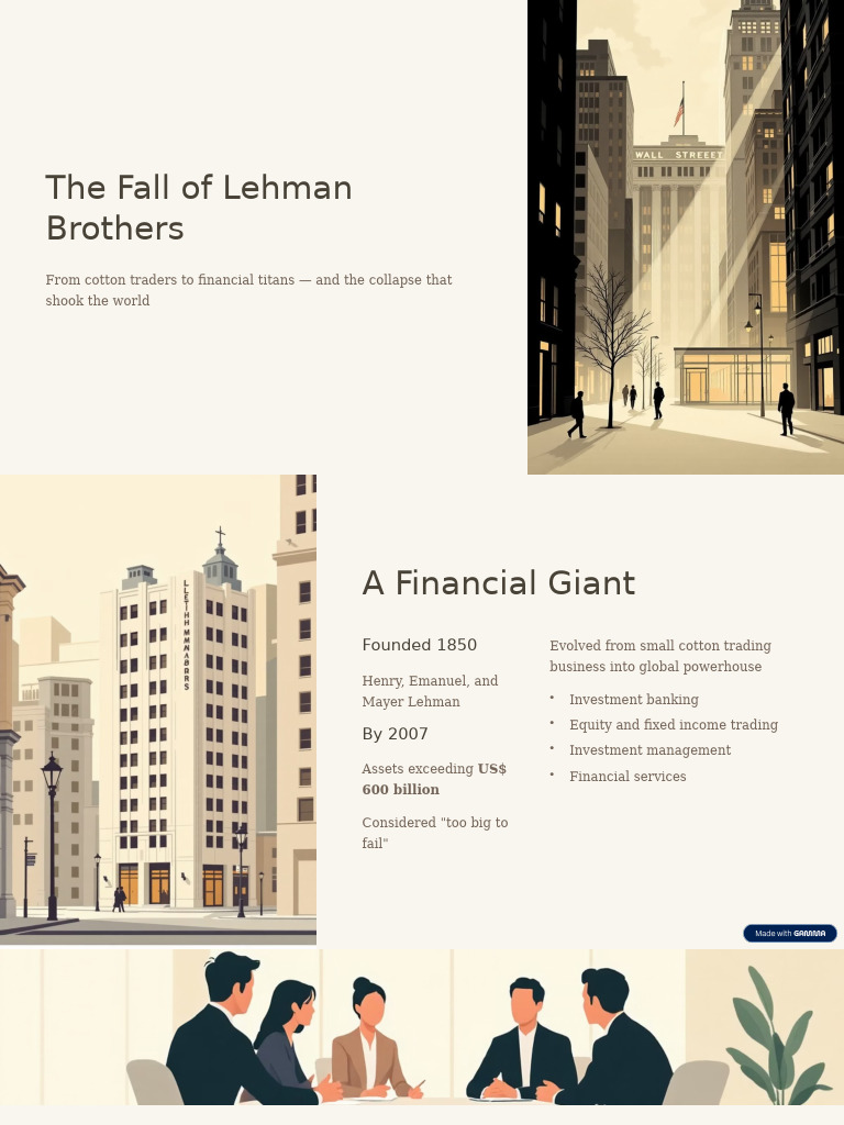 Lehman Brothers: Collapse and Lessons | PDF | Leverage (Finance ...