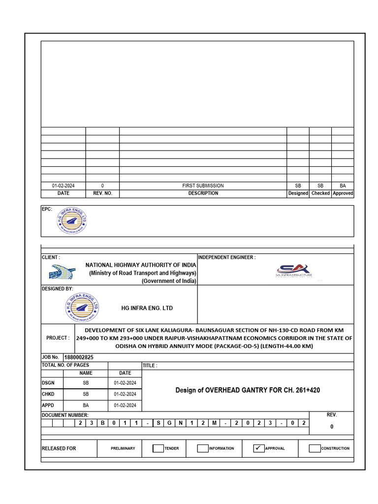 Design Document 261+420 | PDF