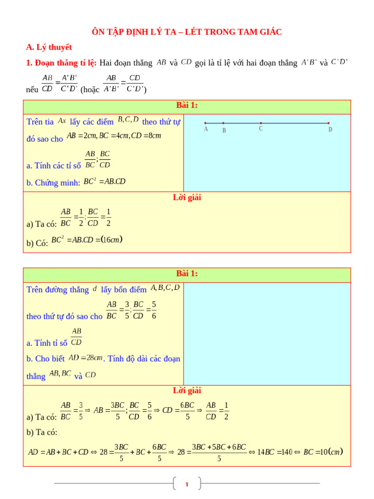 ĐỊNH LÝ TALET | PDF