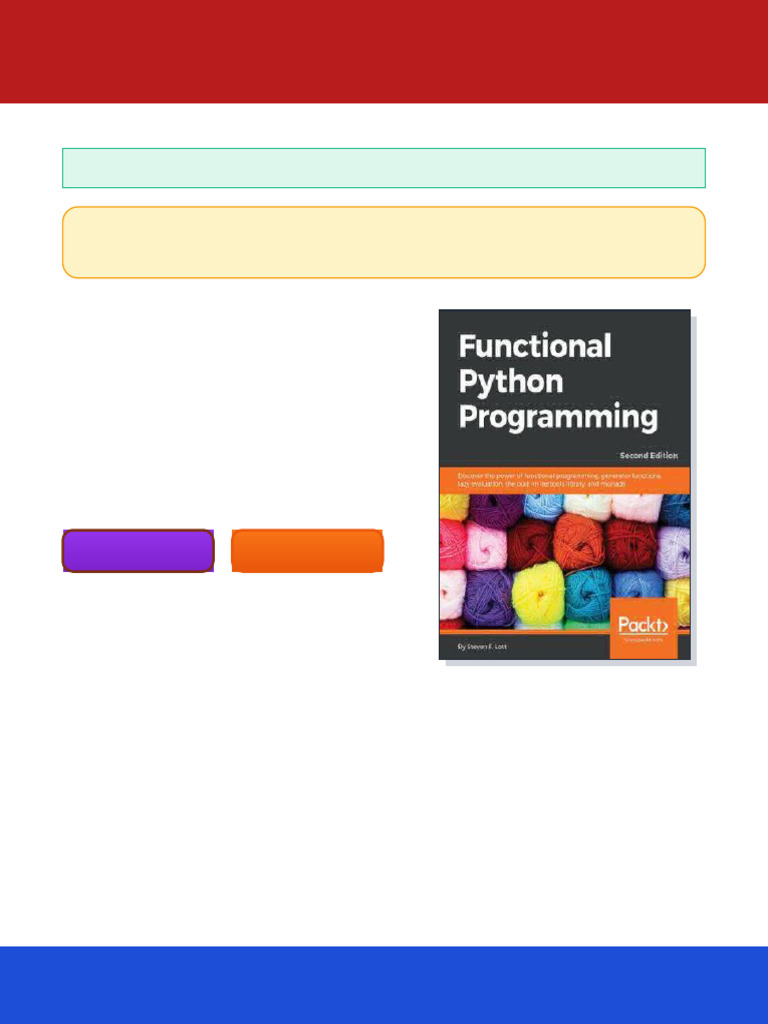 Functional Python Programming Discover the power of functional programming generator functions ...