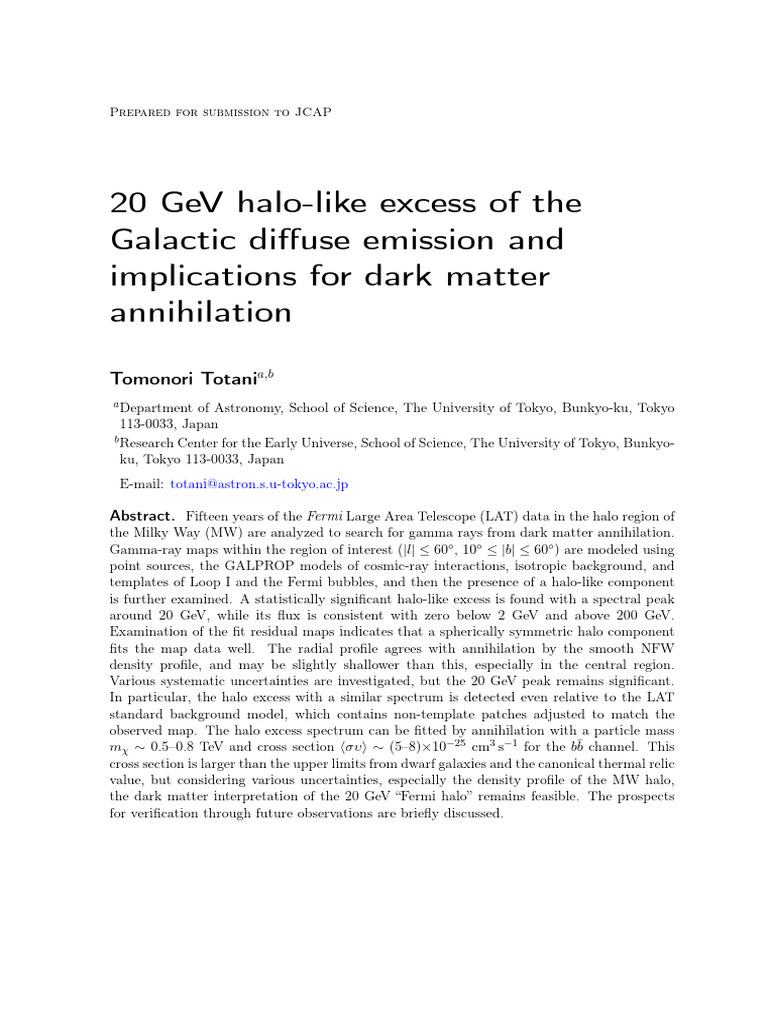 Galactic Diffuse Emmision and Implications For Dark Metter Annihilation ...