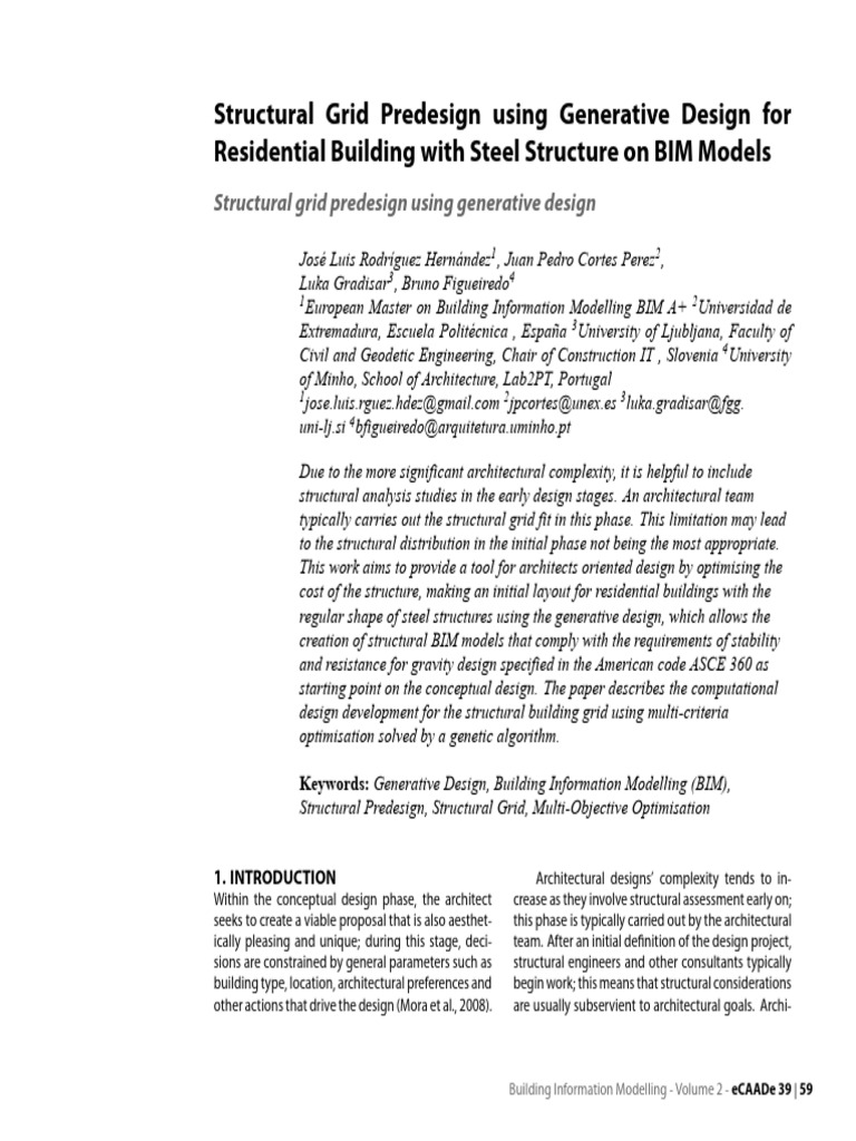 Structural Grid Predesign Using Generati | PDF | Building Information ...