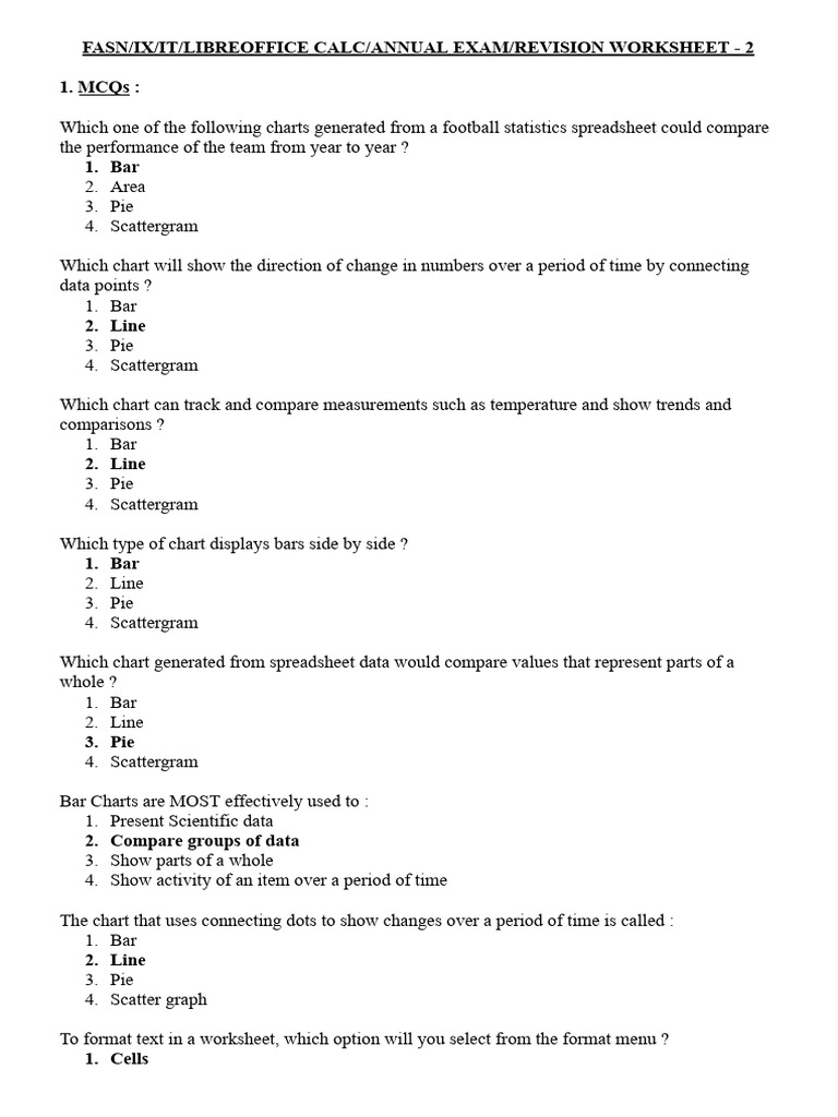 IX Calc Revision | PDF | Scatter Plot | Chart
