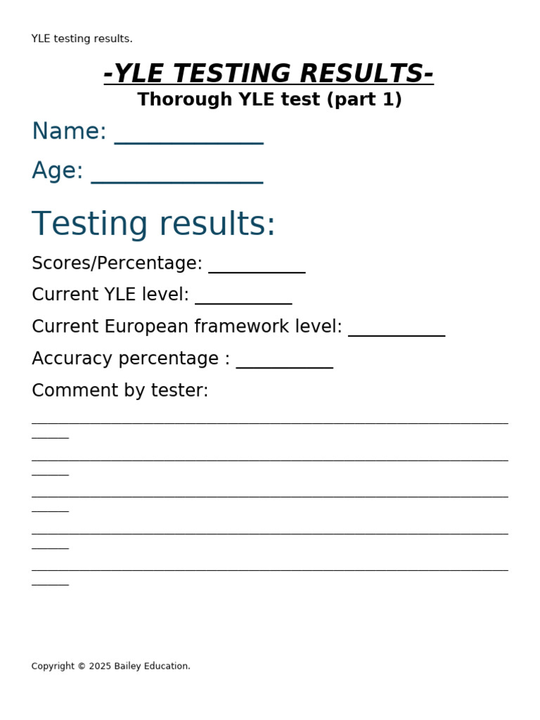 Testing Results | PDF