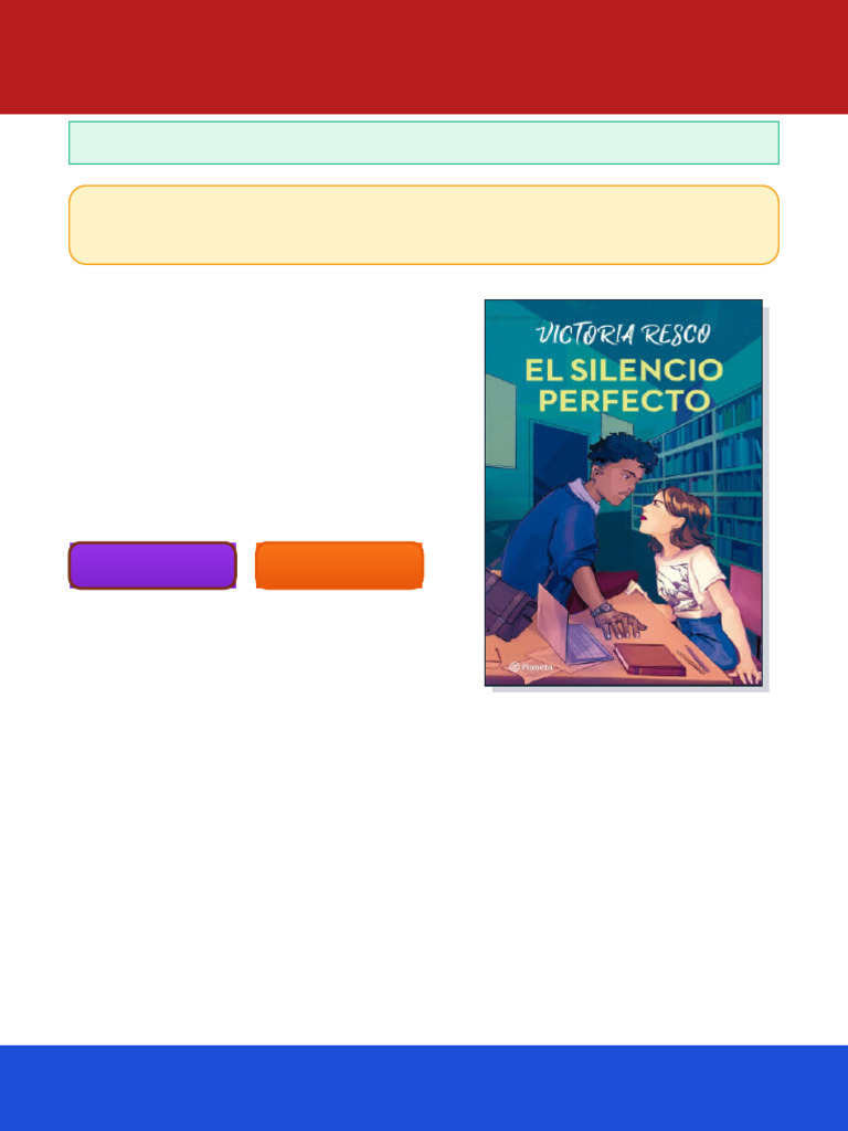 El silencio perfecto 1st Edition Victoria Resco ebook reader ready ...