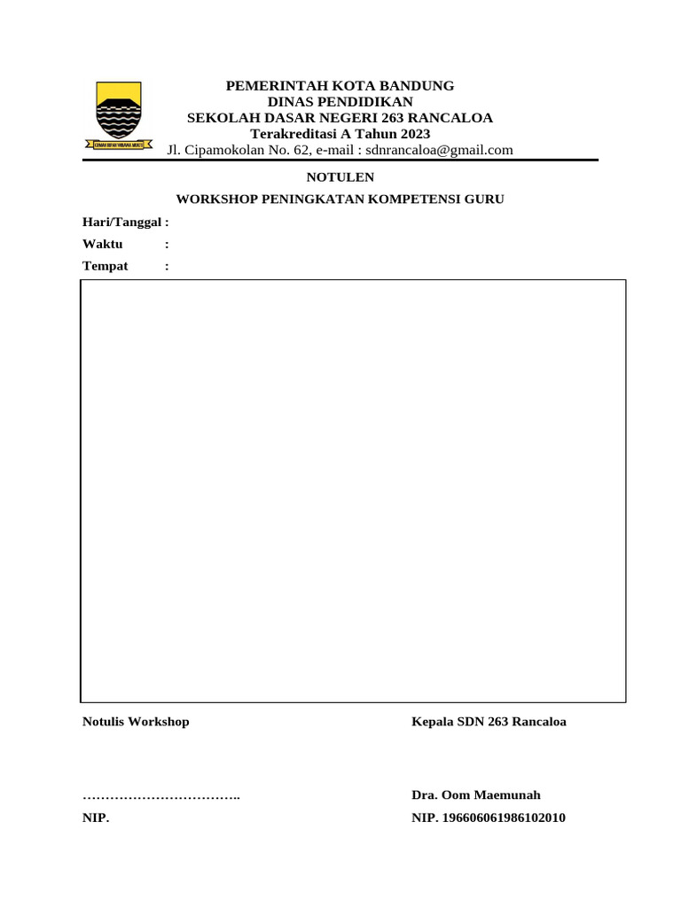 Notulen Workshop | PDF