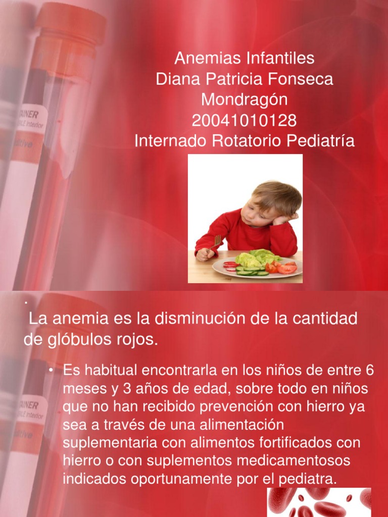 Anemias Infantiles | PDF | Anemia | Glóbulo rojo