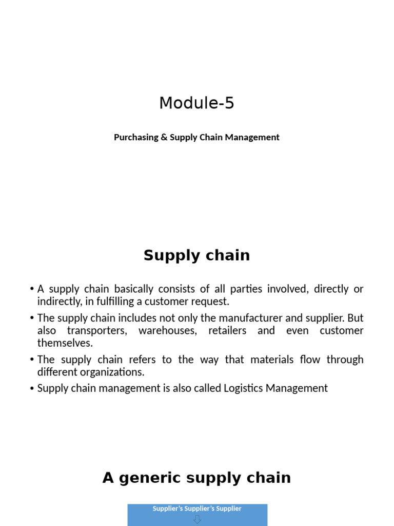 Supply Chain Management Essentials | PDF | Supply Chain | Supply Chain ...