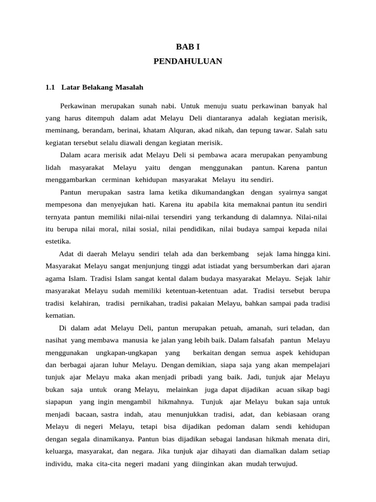 Adat Merisik Melayu | PDF