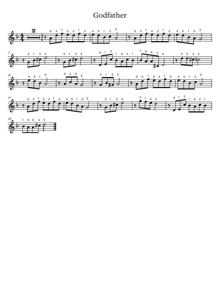 Godfather Theme Song | PDF