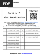 Reverse Mean Past Paper Questions | PDF