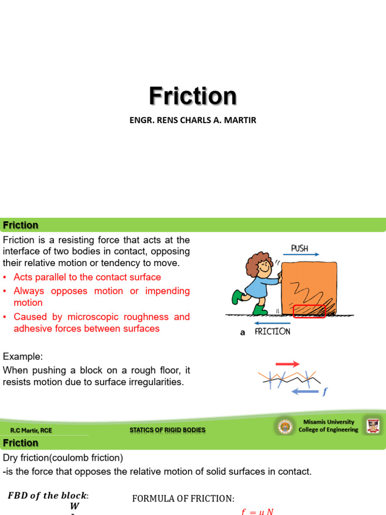 7.0-Friction | PDF | Friction | Force