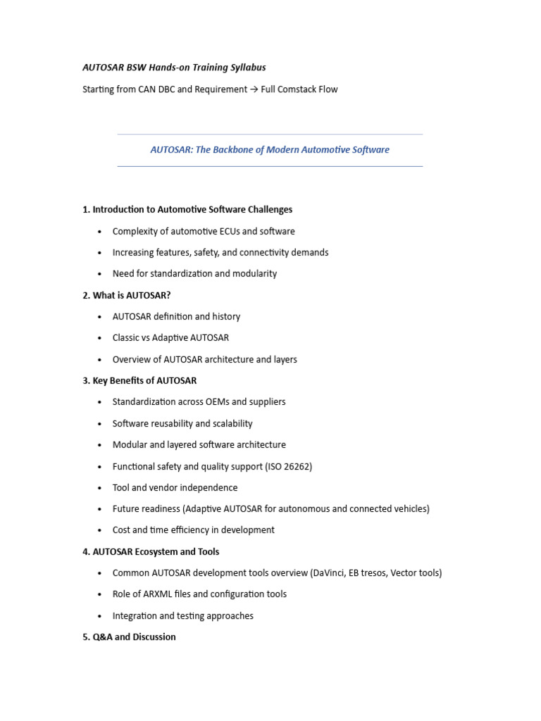 Autosar Hands on Tool Training (1)-1-1-1 | PDF | Computer Engineering ...