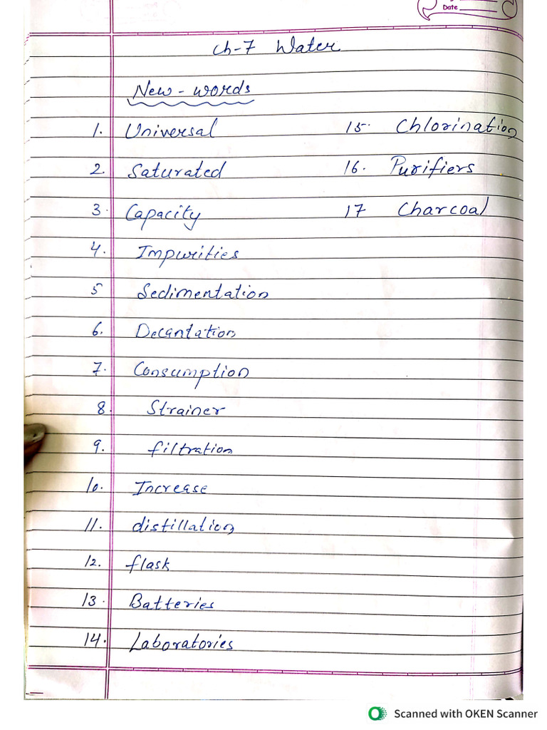 ch-7 Water std-5 | PDF
