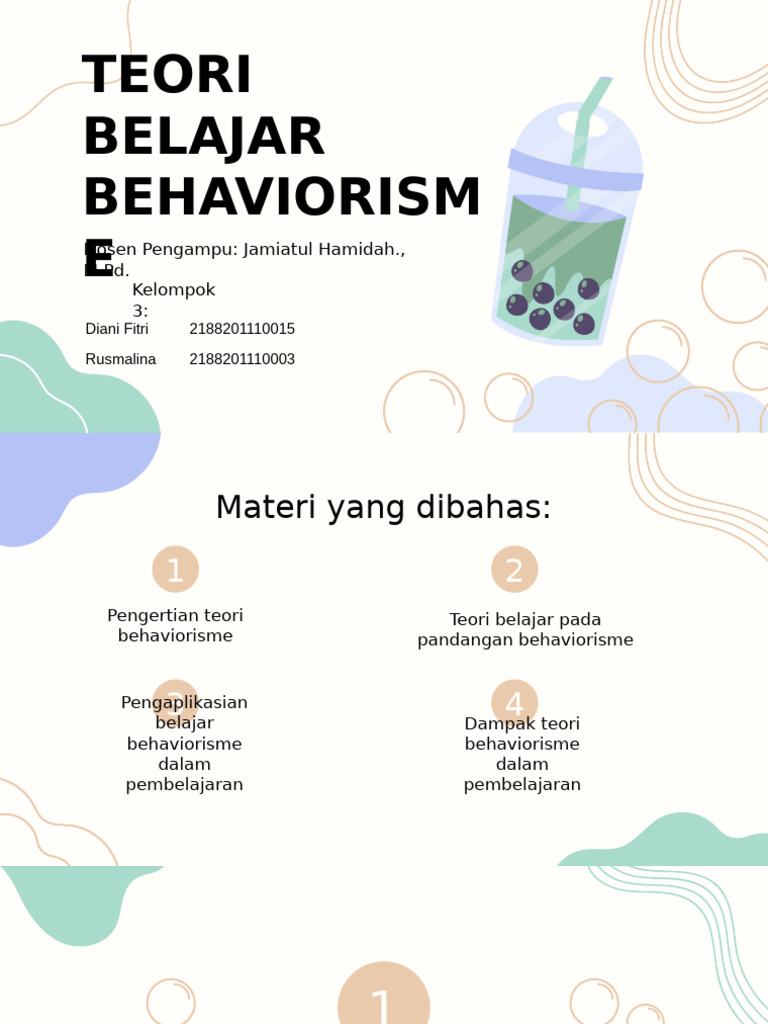 Teori Belajar Behaviorisme | PDF