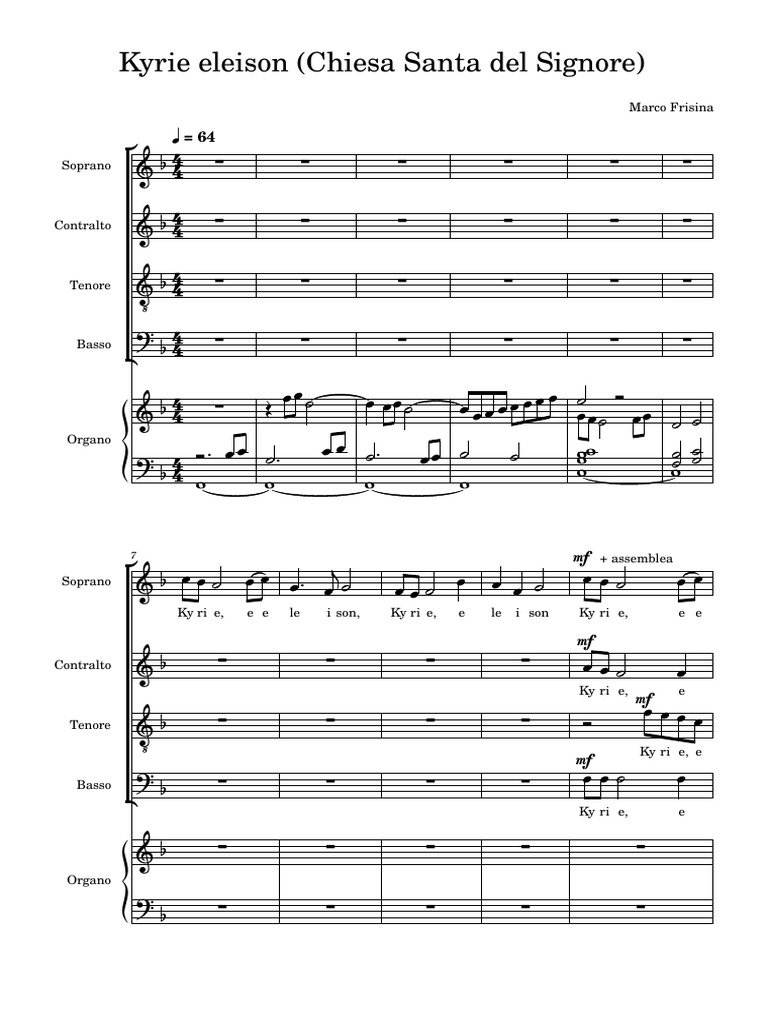 Kyrie Eleison de Marco Frisina | PDF