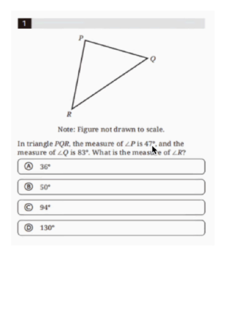 SAT Geometry Practice Test | PDF