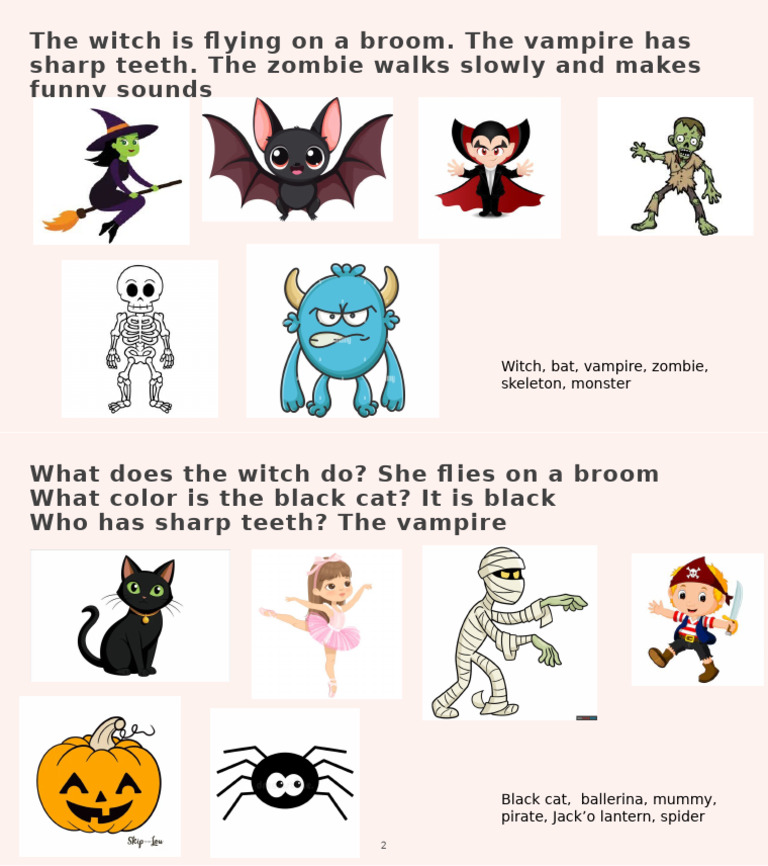 Halloween Creatures and Their Traits | PDF