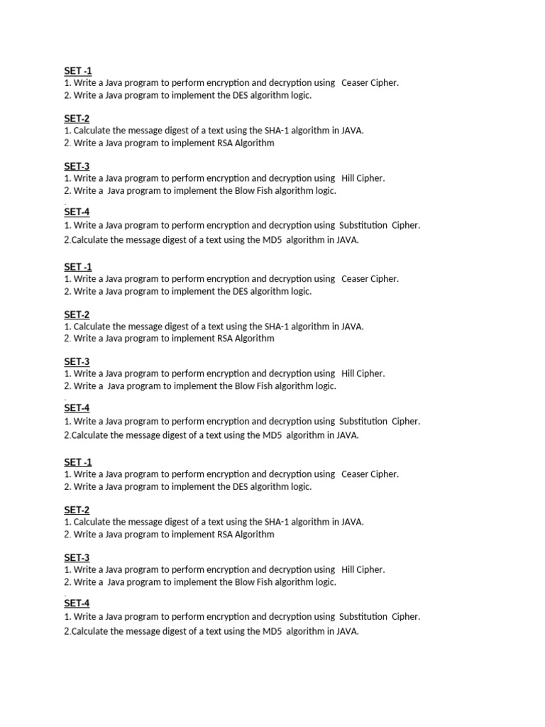 CNS Sets | PDF