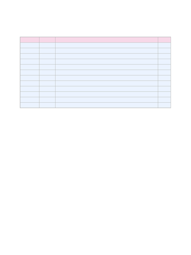 Study Schedule: Nov 20 - Dec 1 | PDF