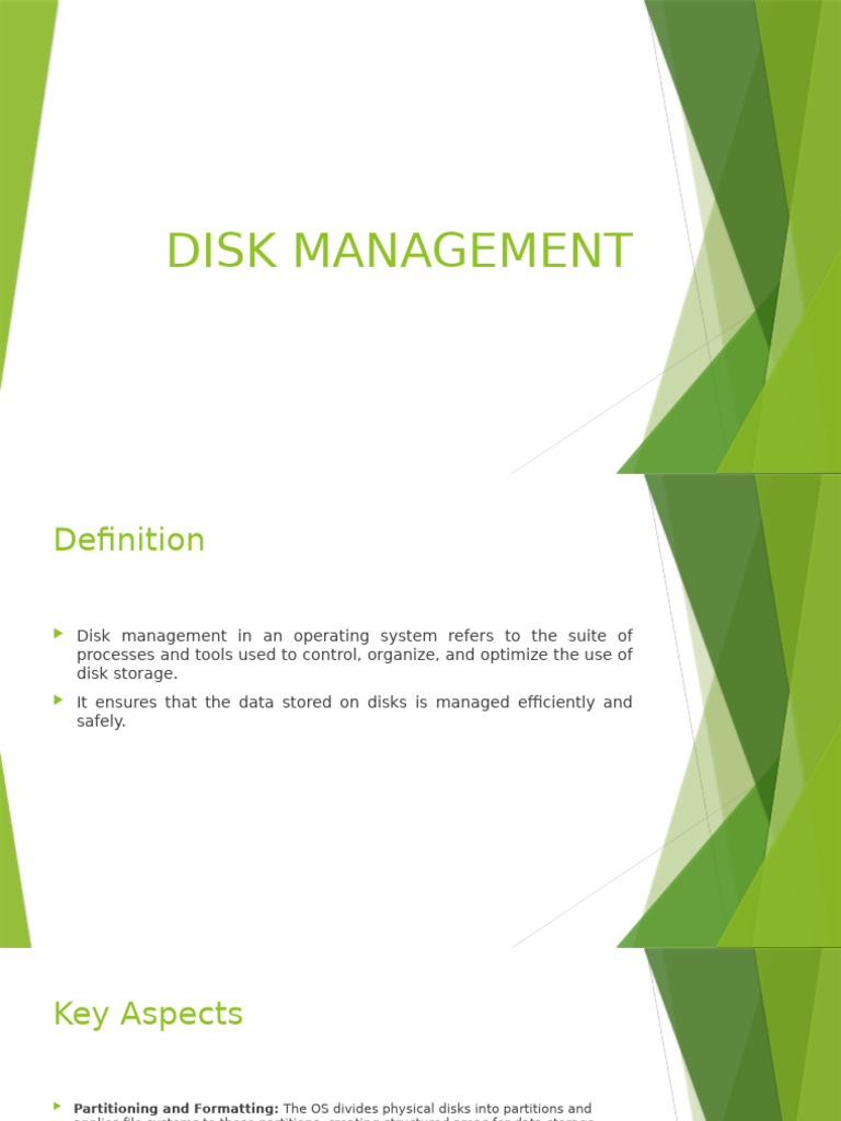 Disk Management and Scheduling Explained | PDF | File System | Computer ...