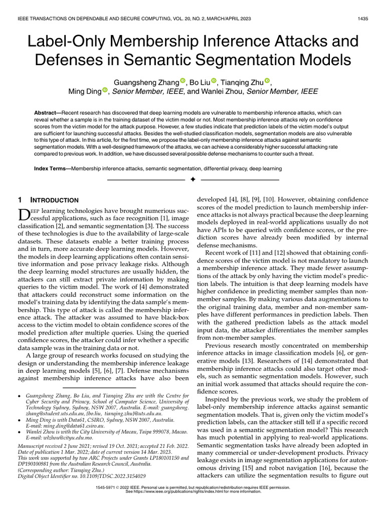 Label-Only Membership Inference Attacks and Defenses in Semantic ...