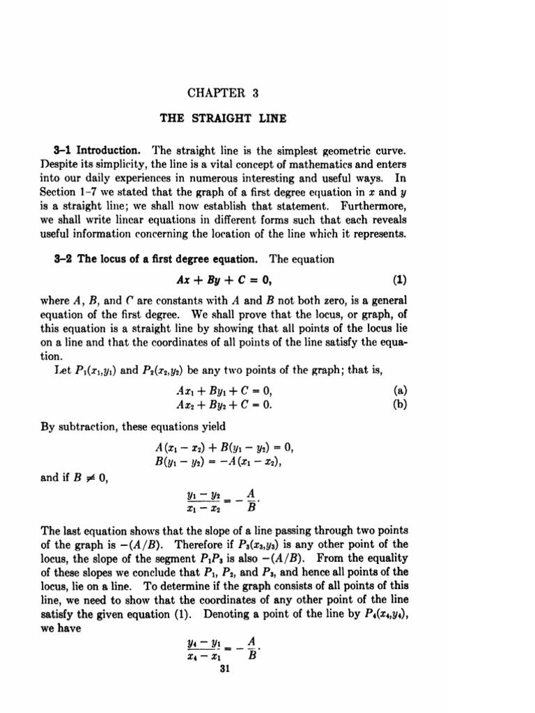 Understanding Straight Line Equations | PDF | Line (Geometry) | Equations