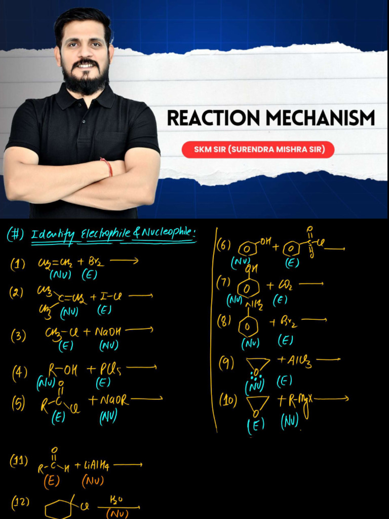 Reaction Mechanism L-03 (Class Notes) - Solvent Effect On ...