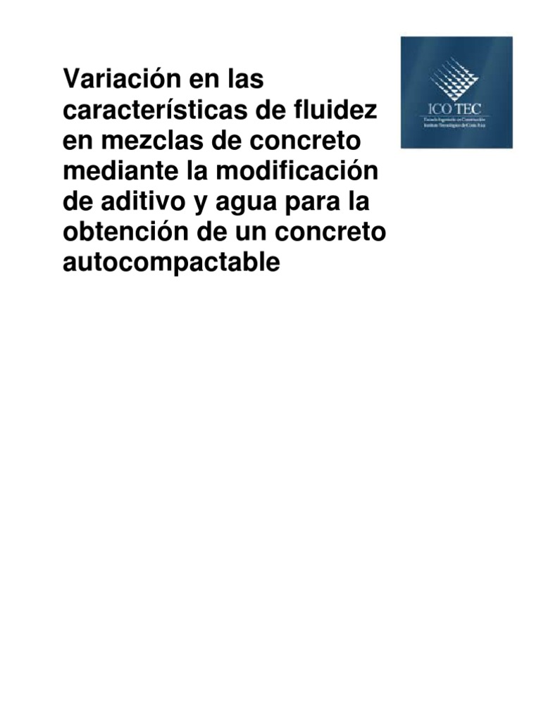 NORMA Concreto Autocompactable | PDF | Hormigón | Cemento