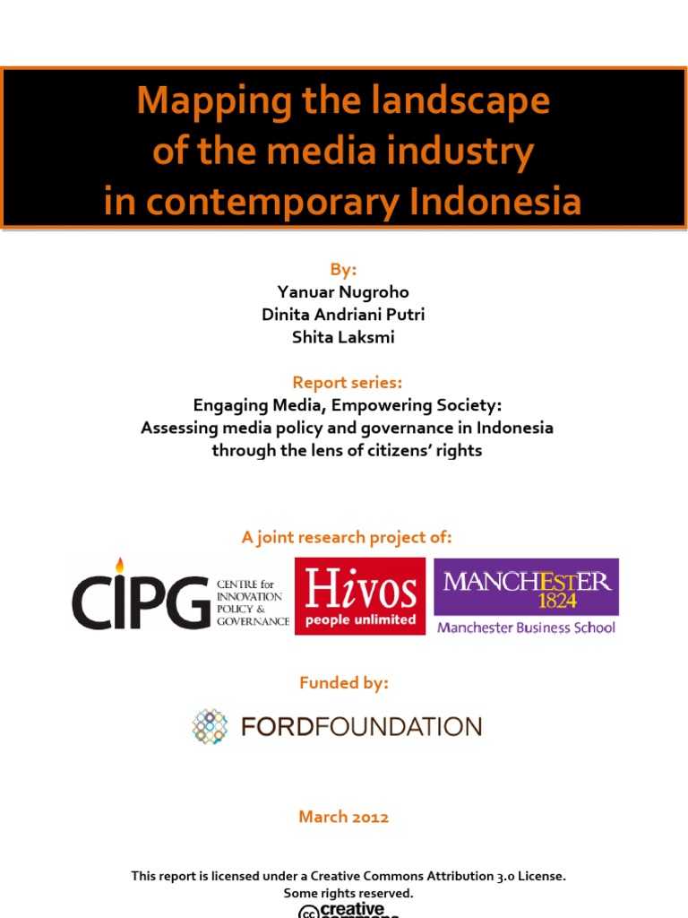 Mapping The Landscape of Media Industry in Contemporary Indonesia | PDF ...