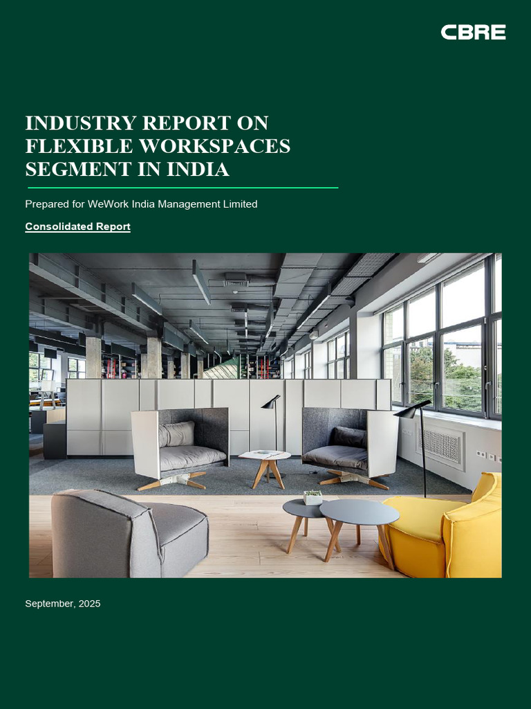 CBRE Industry Report On Flexible Workspaces Segment in India | PDF ...