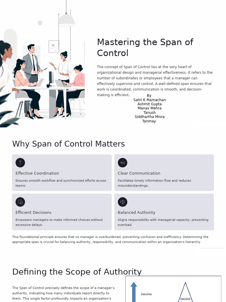 Understanding Span of Control in Management | PDF | Organizational ...
