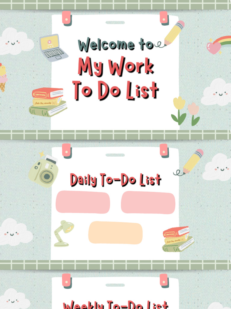 Green Illustrative Work To-Do List Planner Presentation | PDF