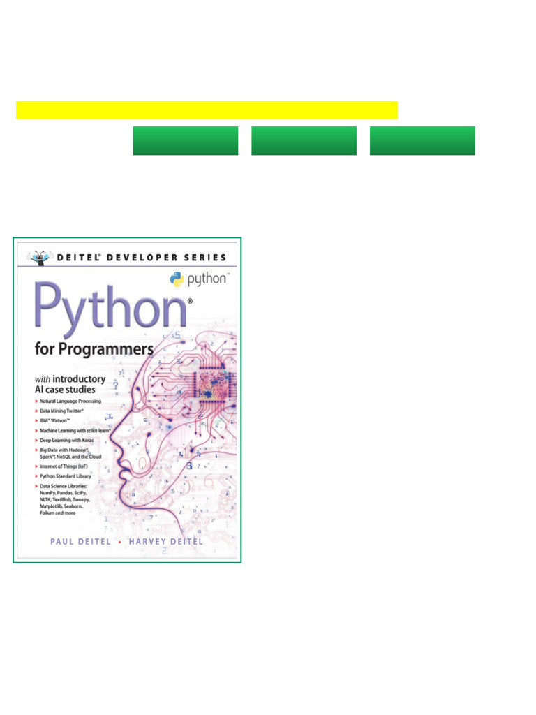 Python for Programmers First Edition sample | PDF