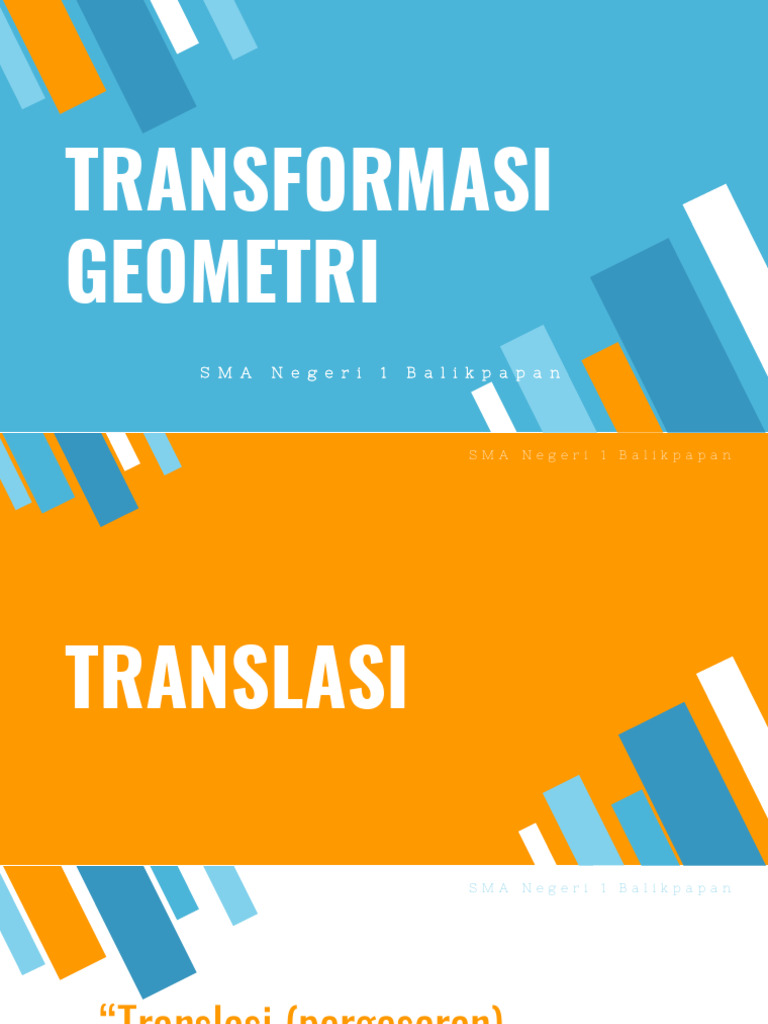 Memahami Konsep Translasi Geometri | PDF