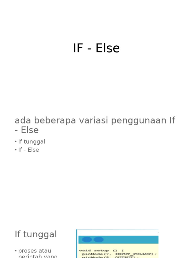 IF - Else | PDF