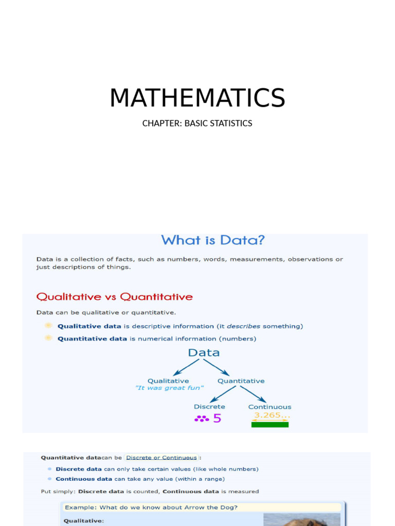 Basic Statistics PDF | PDF