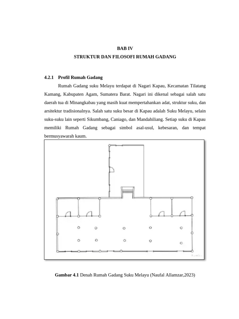 Struktur dan Filosofi Rumah Gadang Melayu | PDF